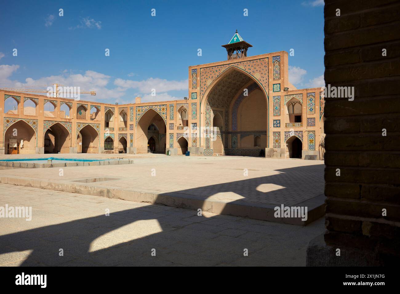 Courtyard view of the 17th century Hakim Mosque in the historic center ...