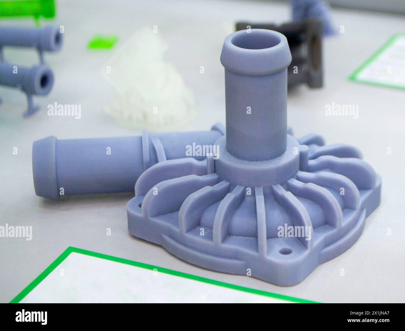 3D printed object from resin polymerization. Parts created on 3D ...