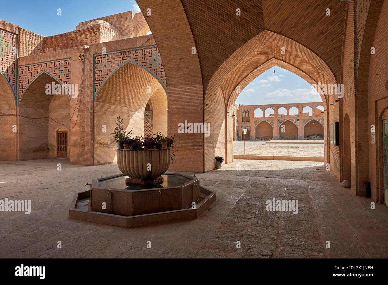 Courtyard view of the 17th century Hakim Mosque in the historic center ...