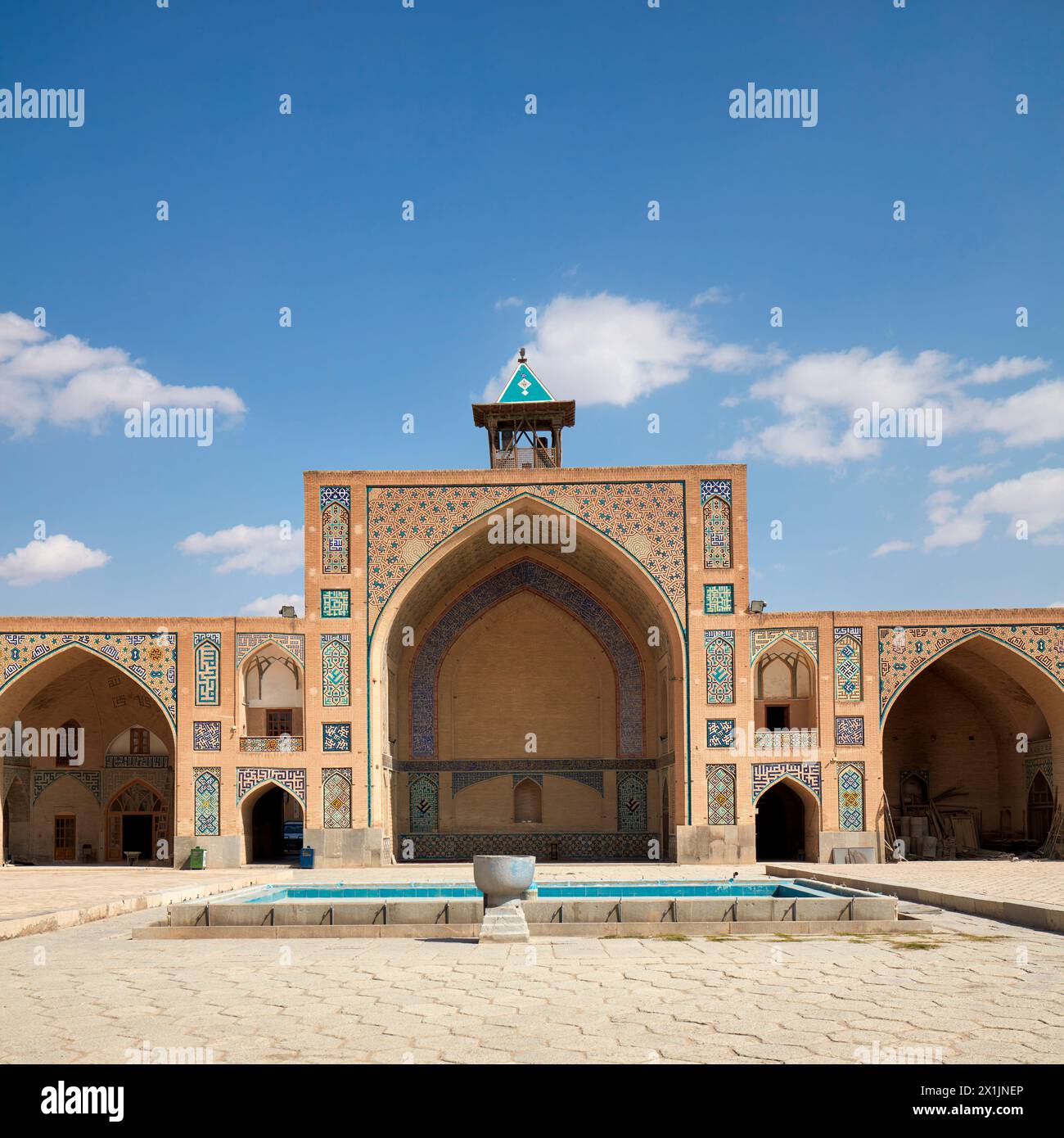 Courtyard view of the 17th century Hakim Mosque in the historic center ...