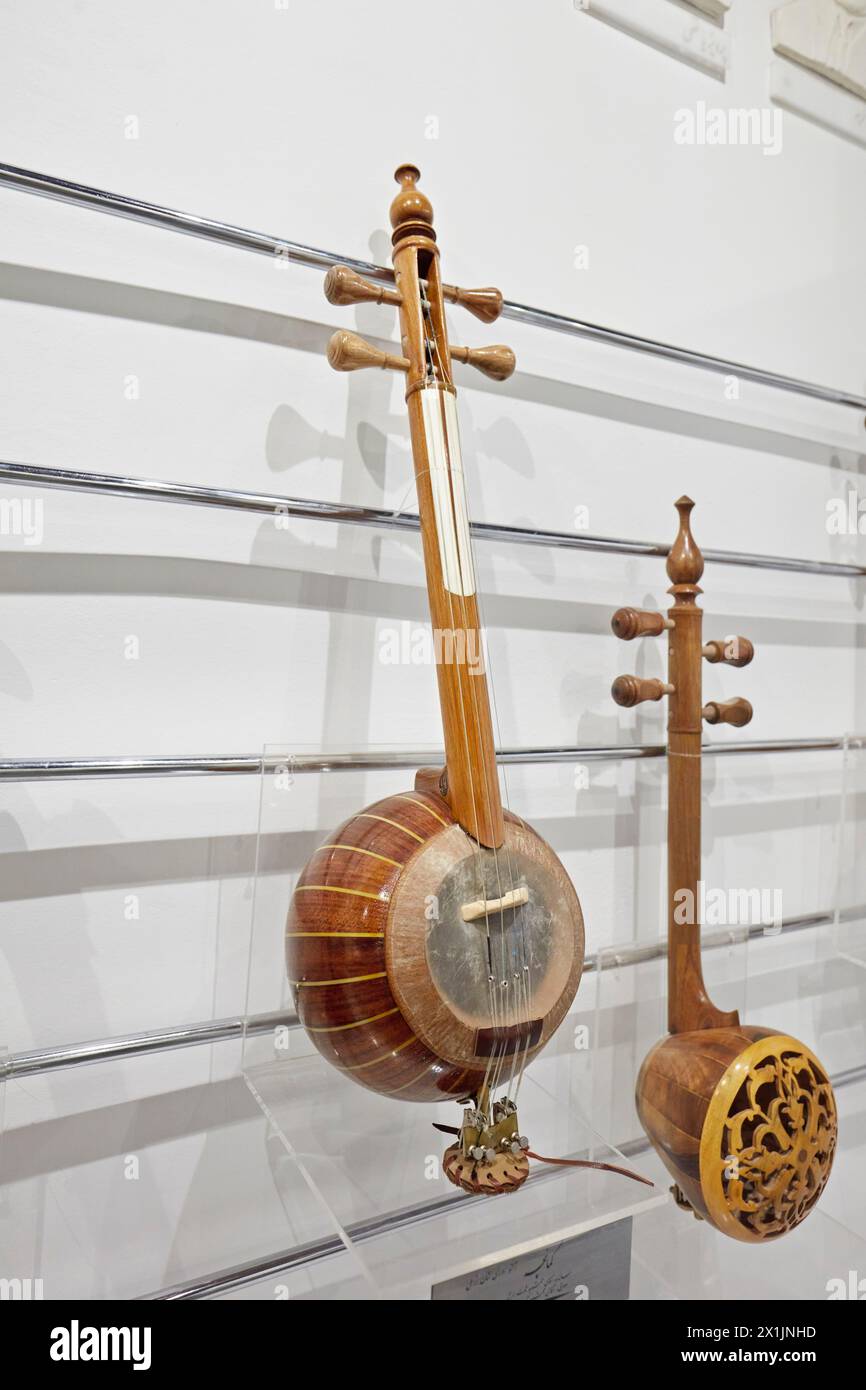 Persian kamancheh, or kamanche, Iranian bowed string instrument ...