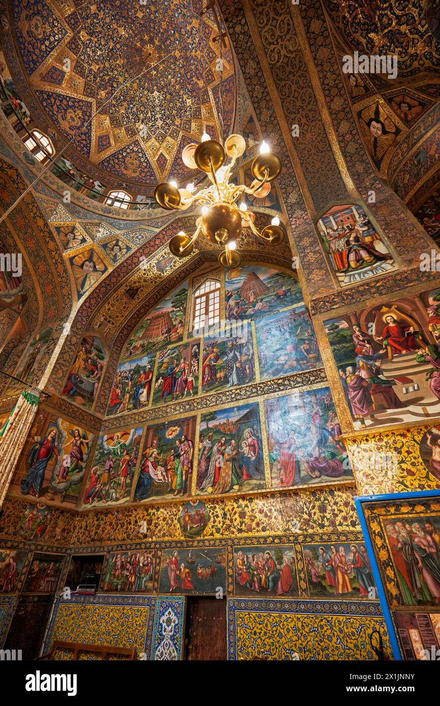 Interior view of the 17th century Holy Savior Cathedral (Vank Cathedral ...
