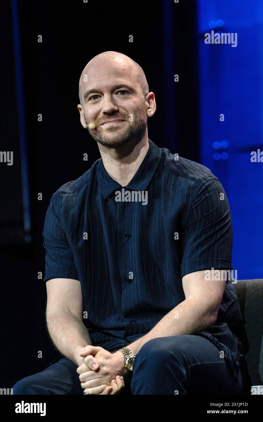 Las Vegas, NV, USA. 16th Apr, 2024. Sean Evans speaks during Heating Up ...
