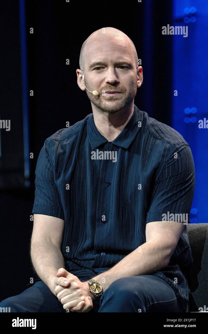 Las Vegas, NV, USA. 16th Apr, 2024. Sean Evans speaks during Heating Up ...