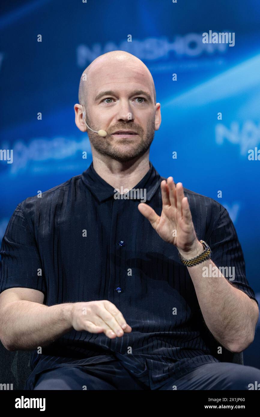 Las Vegas, NV, USA. 16th Apr, 2024. Sean Evans speaks during Heating Up ...