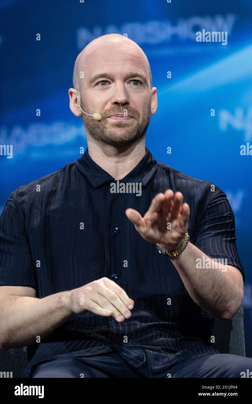 Las Vegas, NV, USA. 16th Apr, 2024. Sean Evans speaks during Heating Up ...