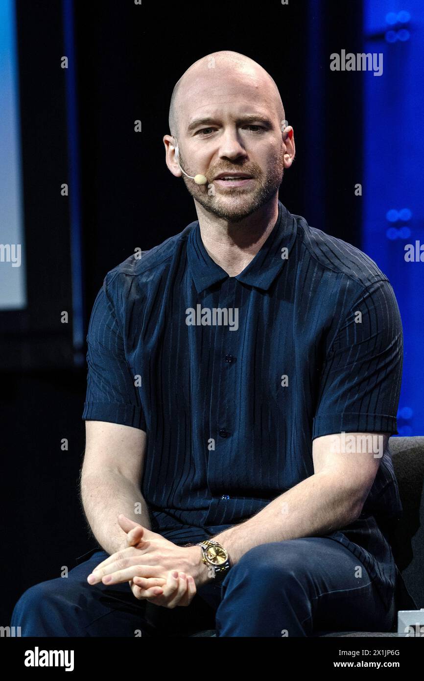 Las Vegas, NV, USA. 16th Apr, 2024. Sean Evans speaks during Heating Up ...