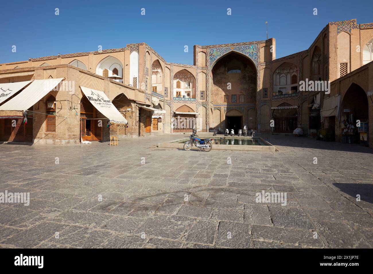 Qeysarie Gate, the main gateway to the Grand Bazaar of Isfahan in Naqsh ...