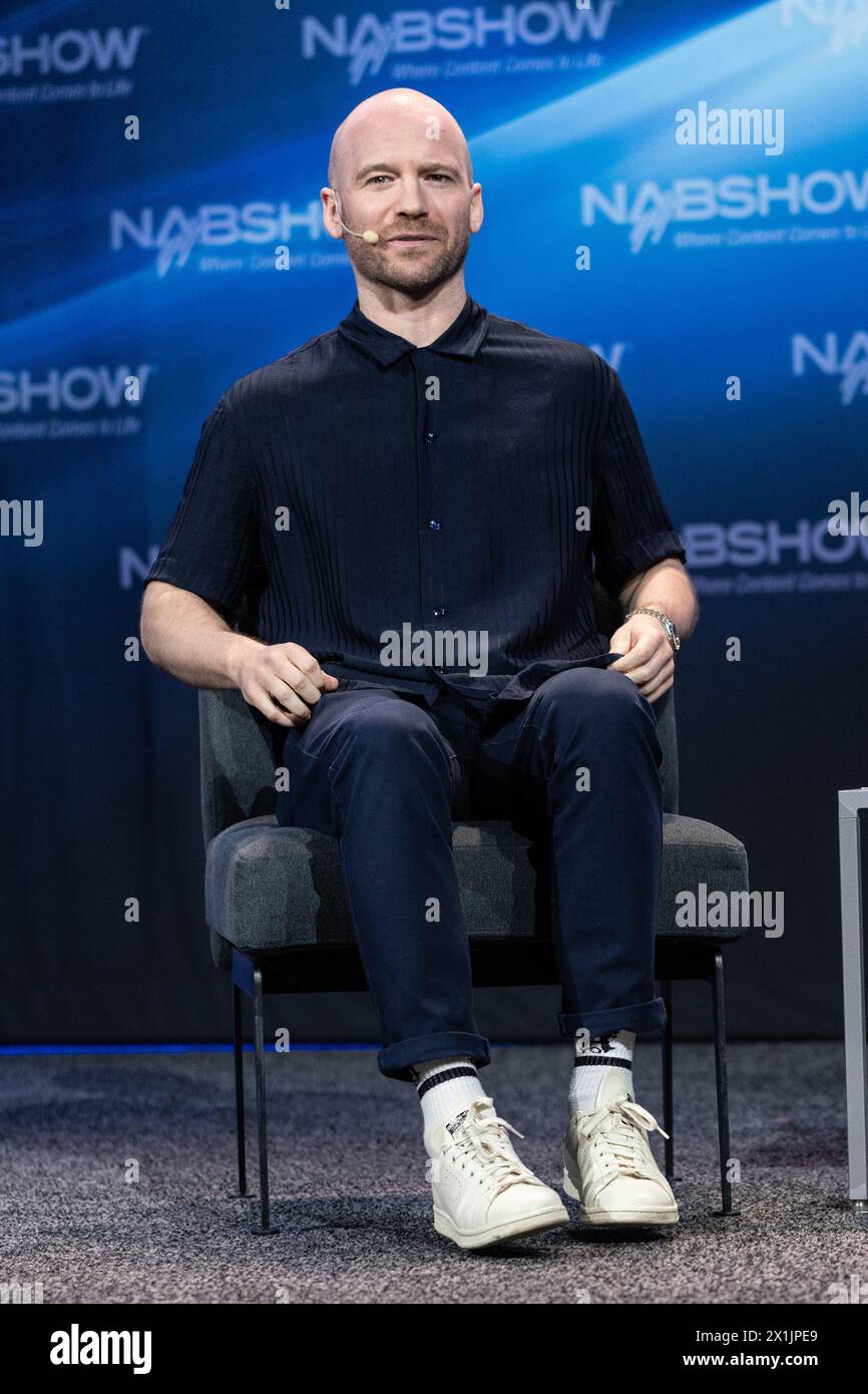 Las Vegas, NV, USA. 16th Apr, 2024. Sean Evans speaks during Heating Up ...