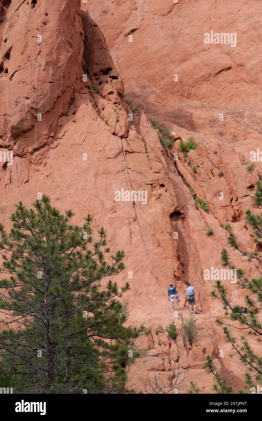 Climbers in the heart land of Colorado tackle the robust red ...