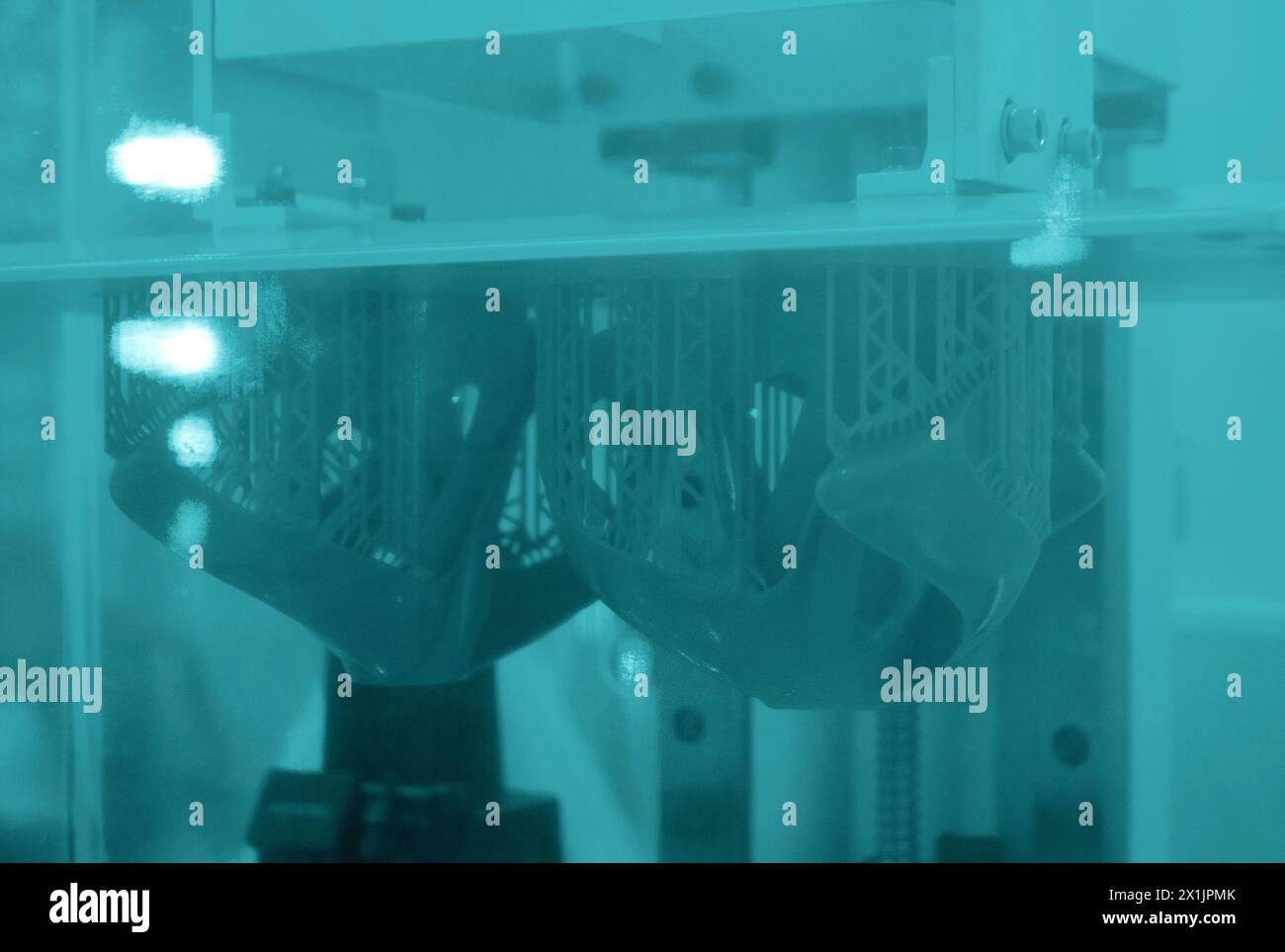 Process SLA 3D printing. Process printing on 3D printer by SLA printing ...