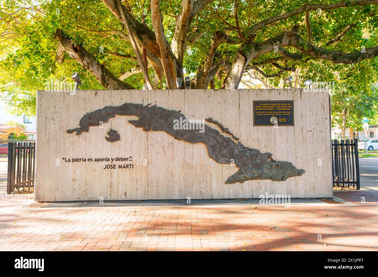 Miami, FL, USA - April 12, 2024: Jose Marti Memorial Miami Calle Ocho ...