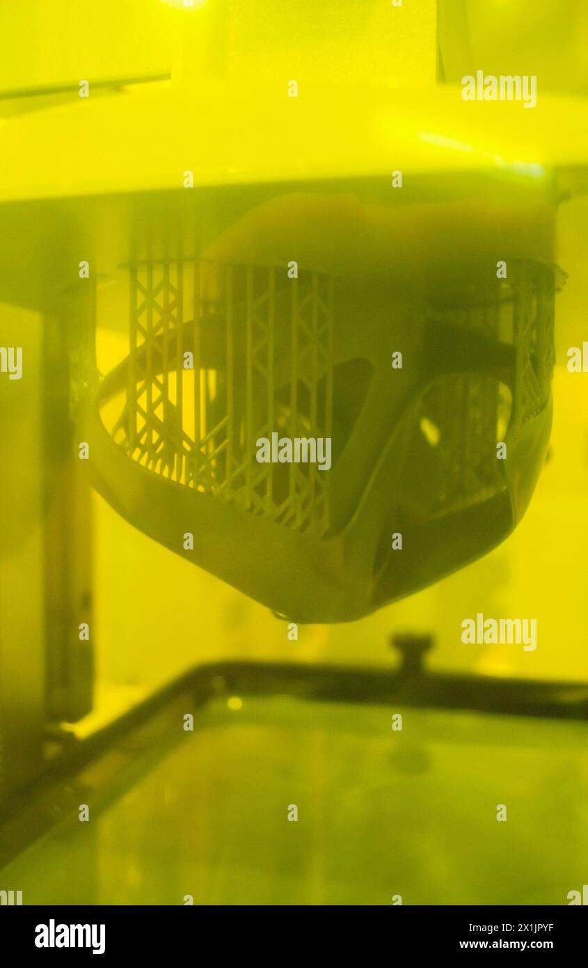 Process SLA 3D printing. Process printing on 3D printer by SLA printing ...