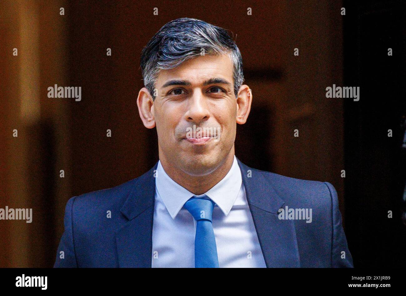 London, UK. 17th Apr, 2024. Prime Minister, Rishi Sunak, leaves Number ...