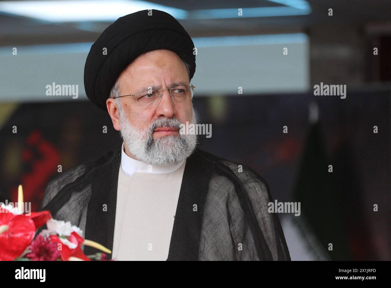 Iranian President Ebrahim Raisi attends a parade marking National Army ...