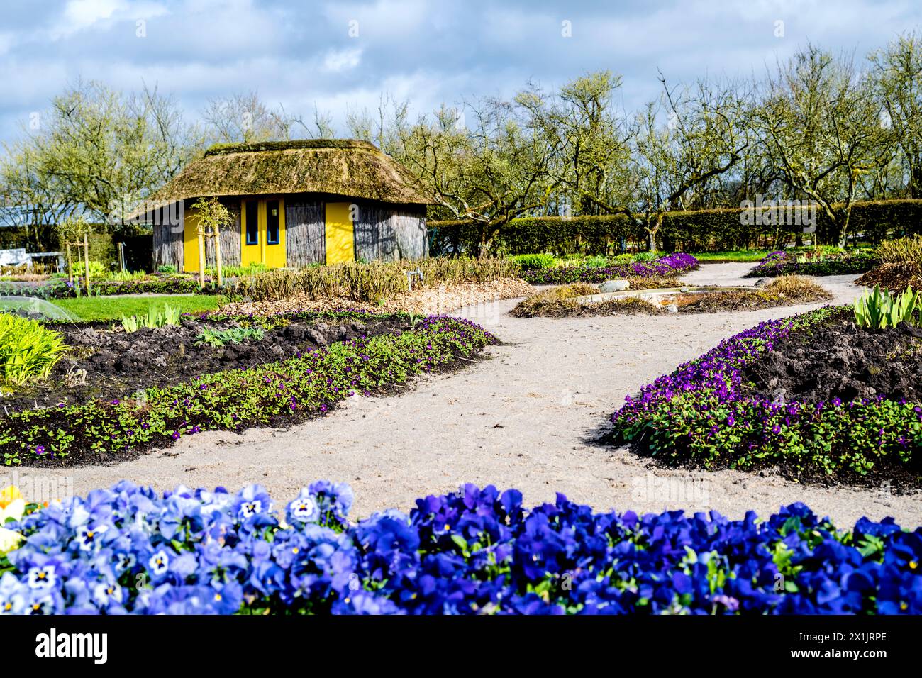 House and garden of the Painter Emil Nolde in Northern Germany; Nolde ...