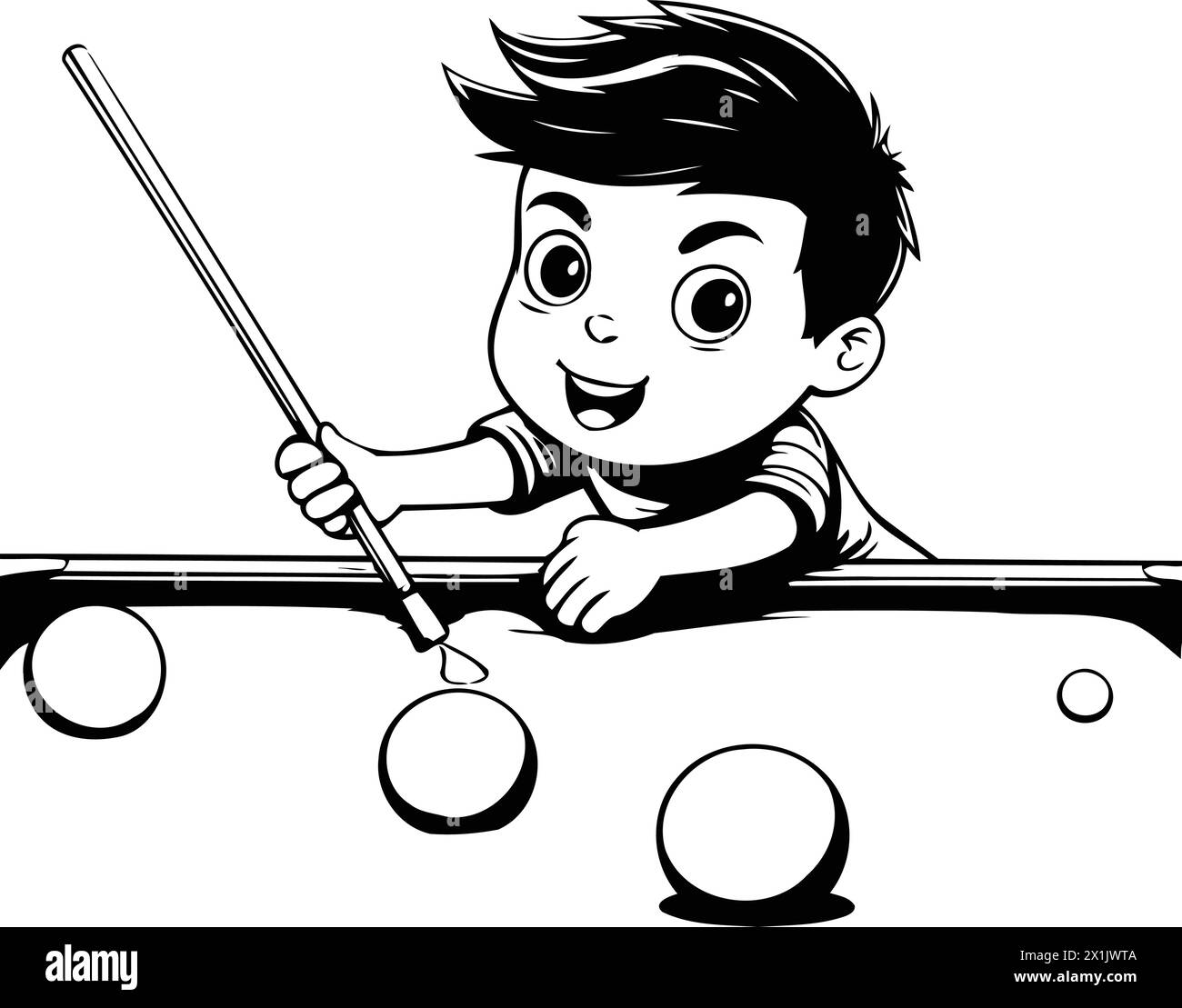 Cartoon billiards Cut Out Stock Images & Pictures - Alamy