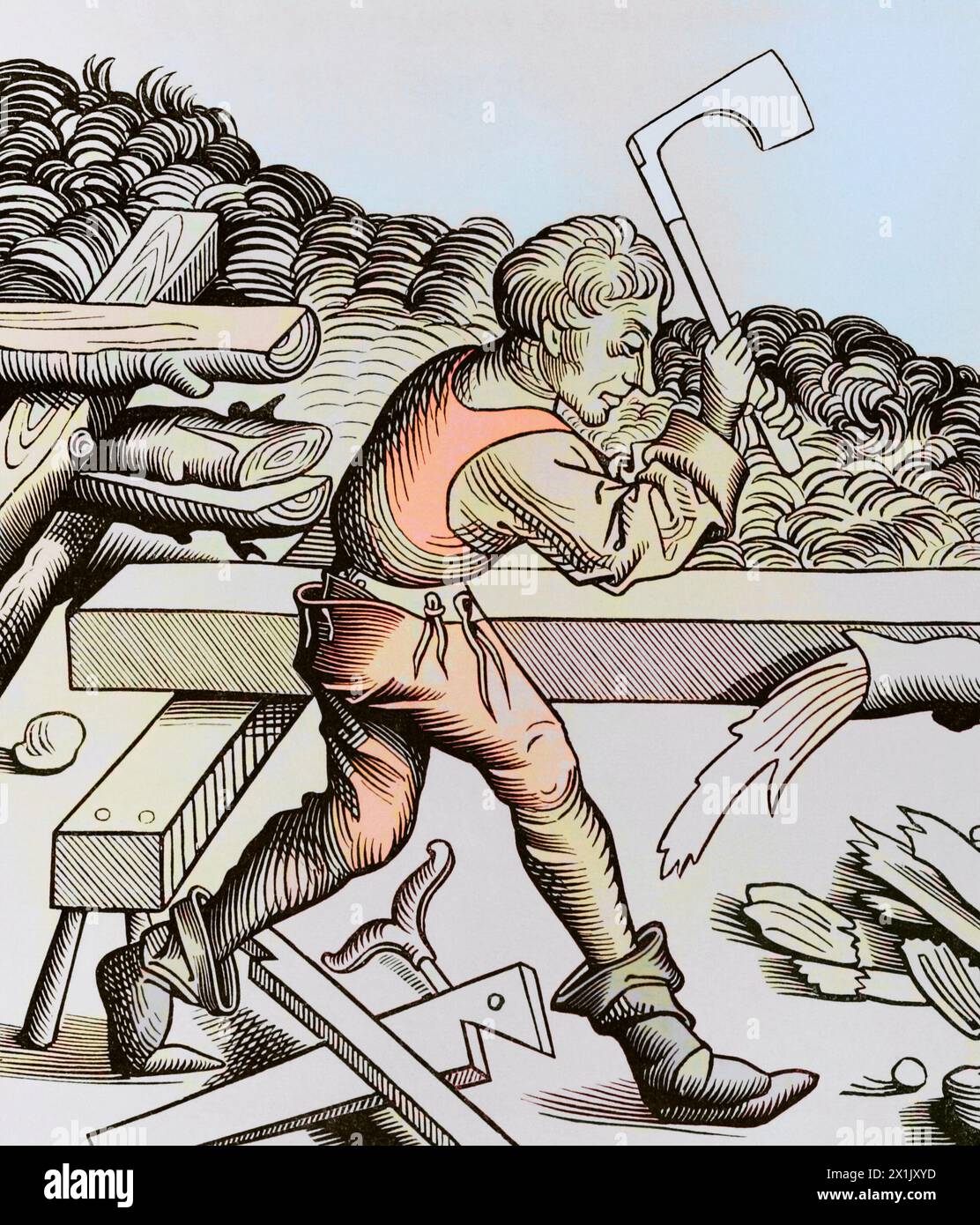 History of France. Carpenter's apprentice. "Compagnons du Devoir" or ...