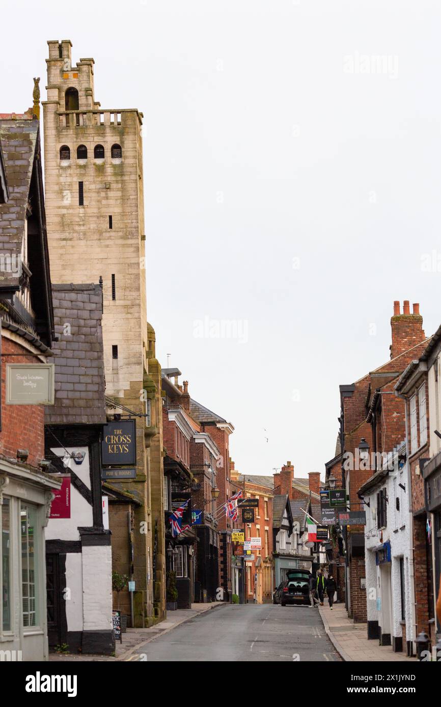 The high street in Knutsford Stock Photo - Alamy