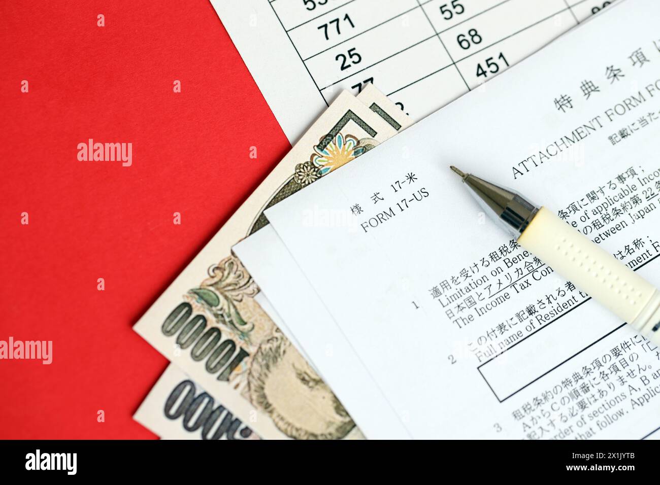 Japanese tax form 17 US - Attachment form for limitation on benefits ...