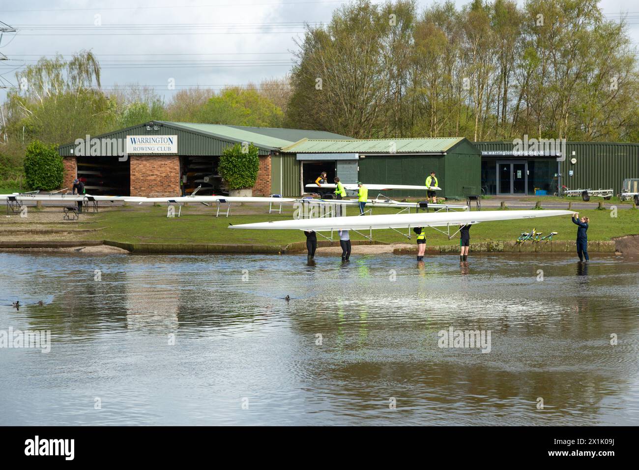 warrington rowing club Warrington, Cheshire, England Stock Photo - Alamy