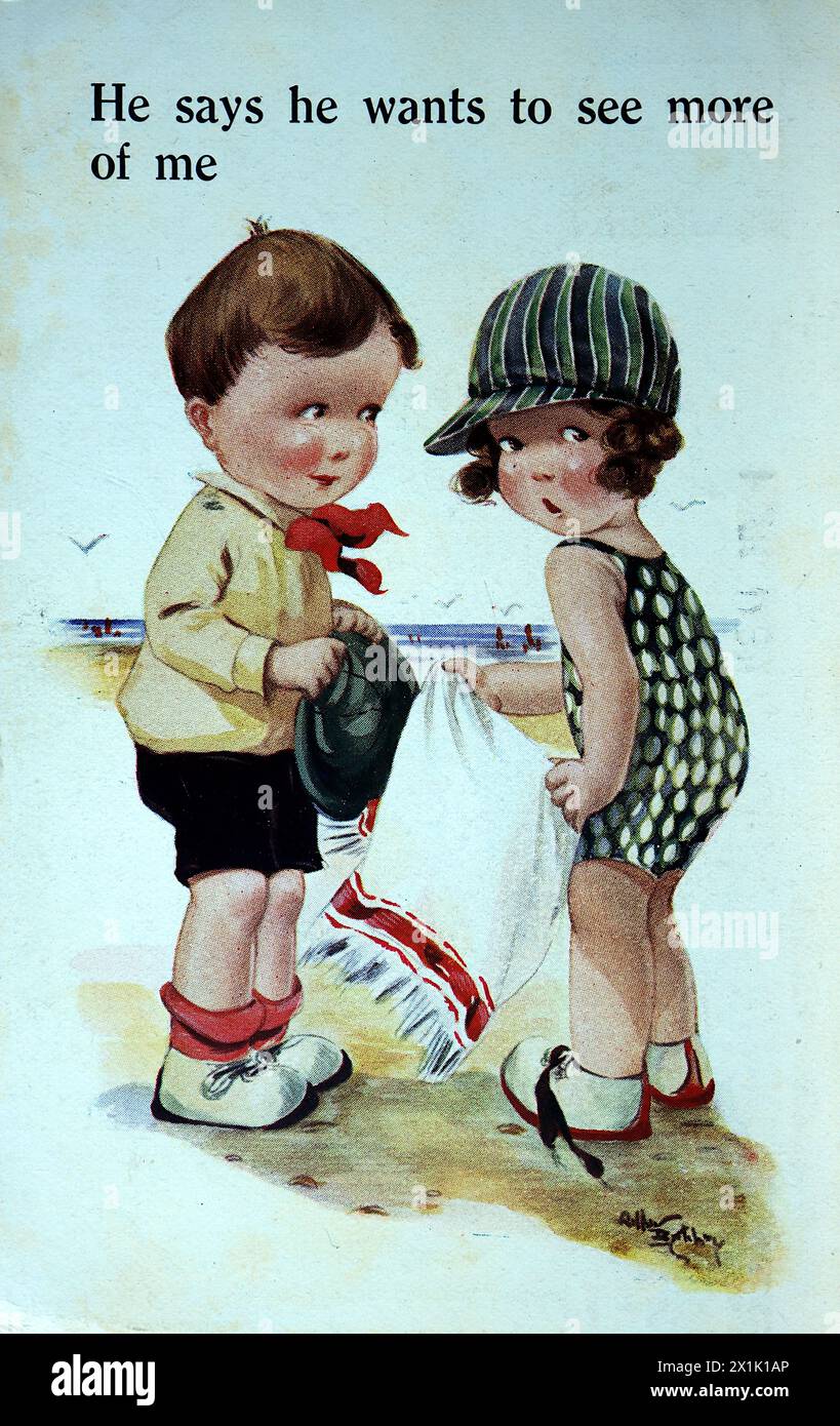 British seaside postcard humour hi-res stock photography and images - Alamy