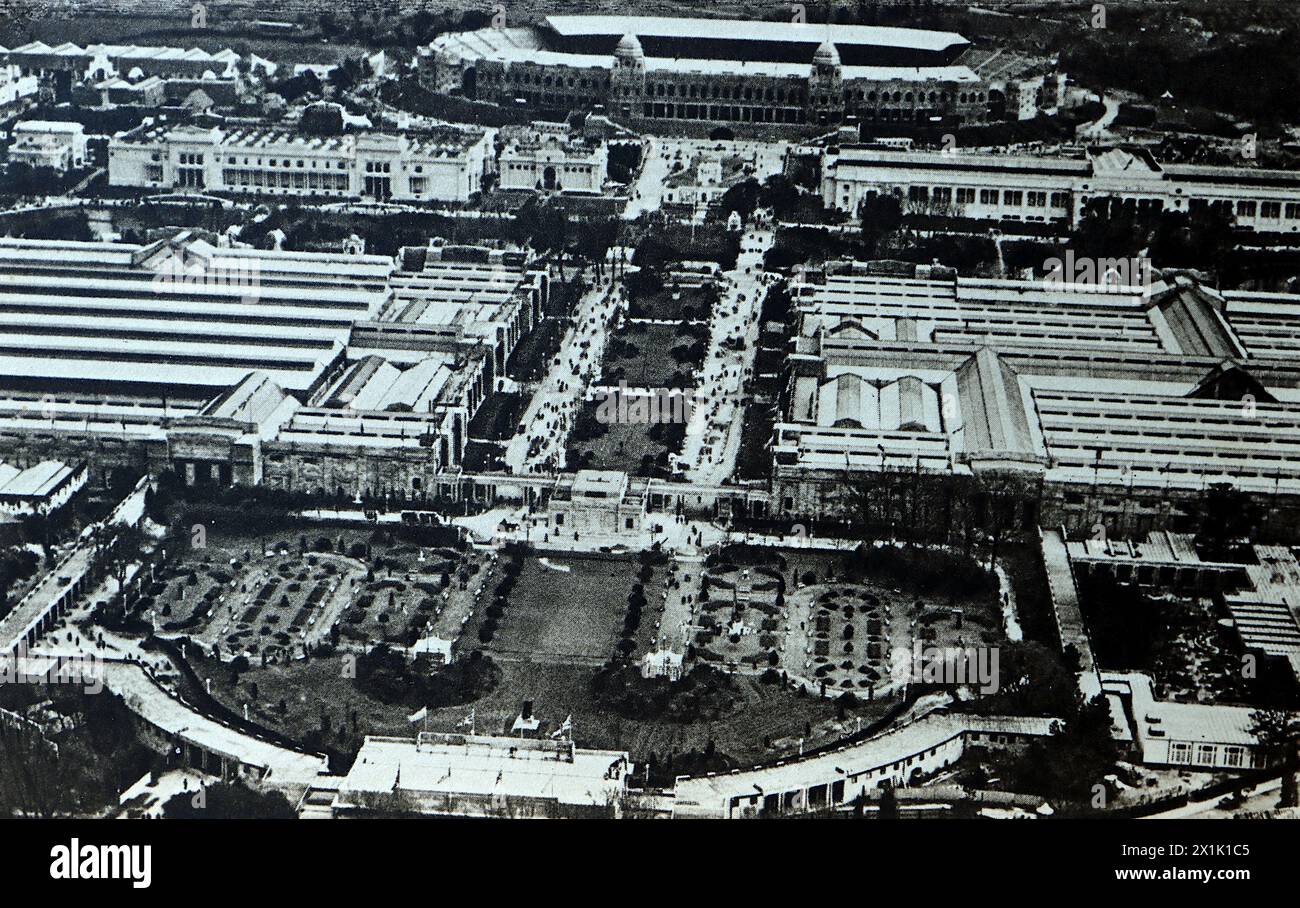A birds-eye view of the British Empire Exhibition at Wembley (Empire ...