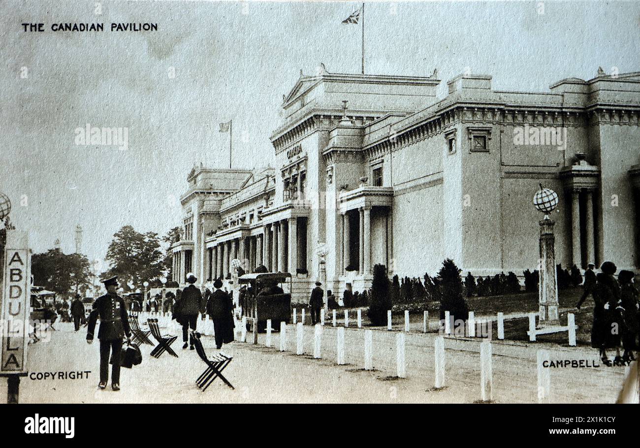 The Canadian Pavilion at the British Empire Exhibition at Wembley ...