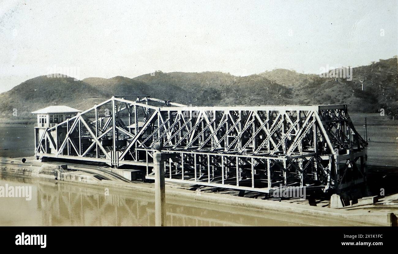 One of the emergency dams for a lock of Panama Canal, Atlantic end ...