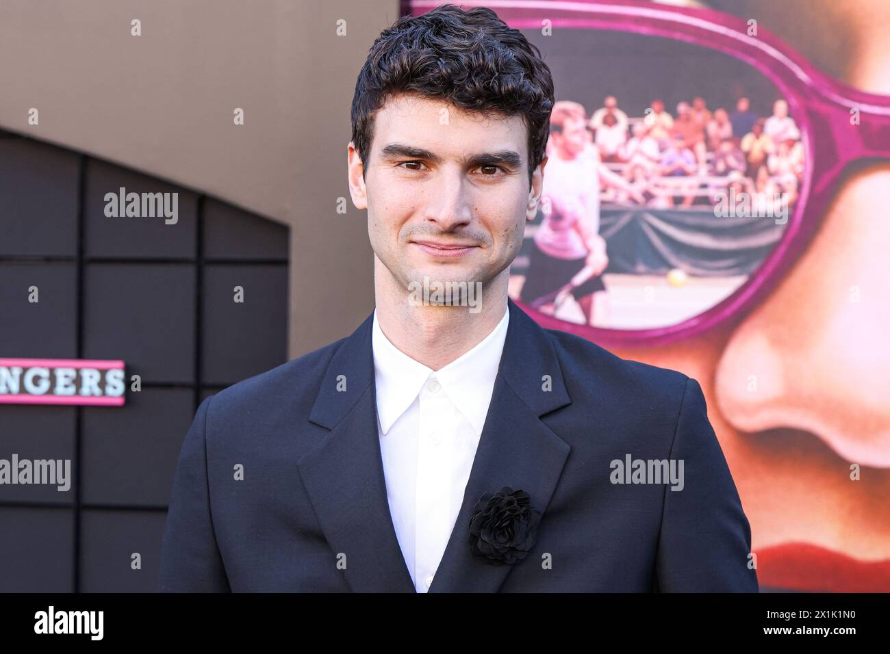 WESTWOOD, LOS ANGELES, CALIFORNIA, USA - APRIL 16: Justin Kuritzkes arrives at the Los Angeles ...