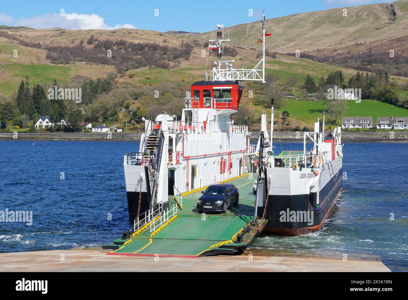 MV Loch Dunvegan, small Ro-Ro ferry operated by Caledonian MacBrayne ...