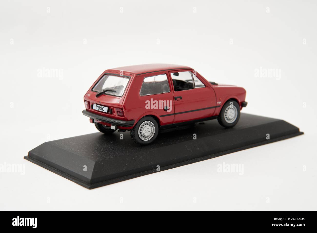 Belgrade, Serbia 04/03/2024 : Yugo 45 car toy on white background Stock ...