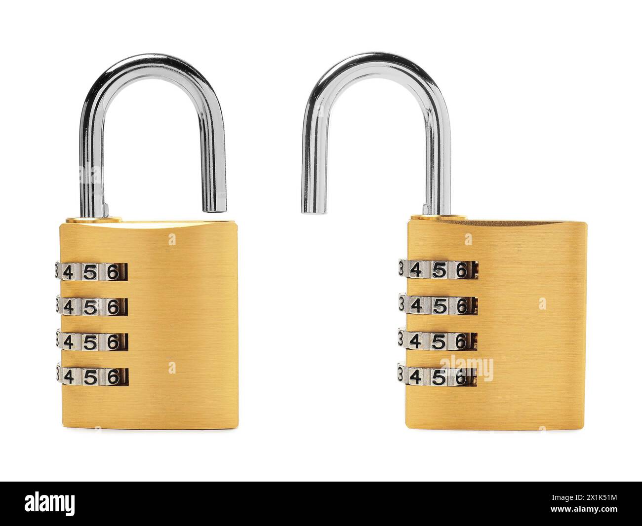 Modern padlock isolated on white, collage of photos Stock Photo - Alamy