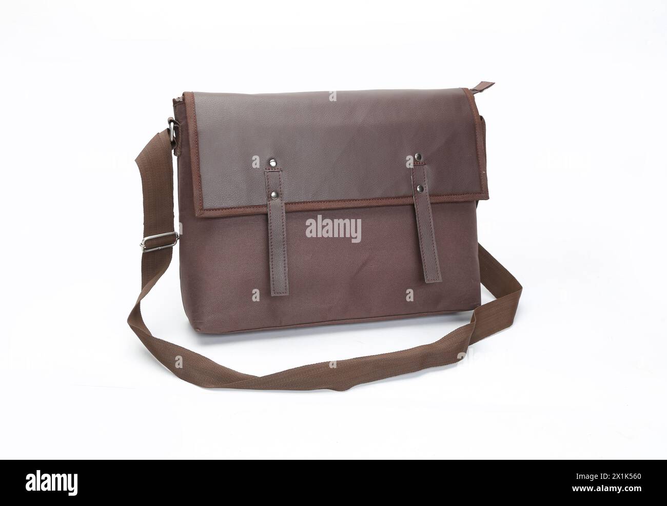 messanger bag isolated on white background Stock Photo - Alamy