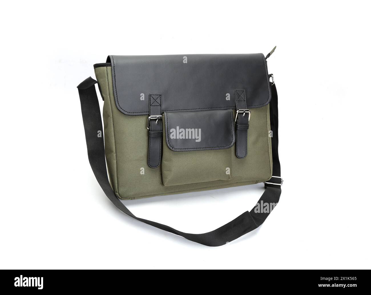 messanger bag isolated on white background Stock Photo - Alamy