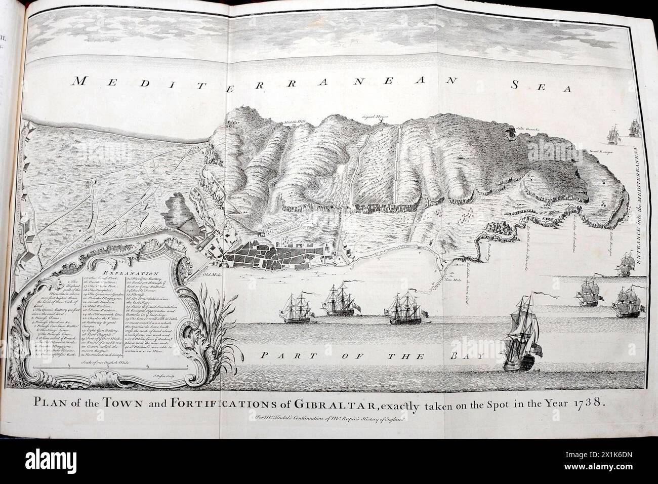 Old maps Gibraltar Stock Photo - Alamy