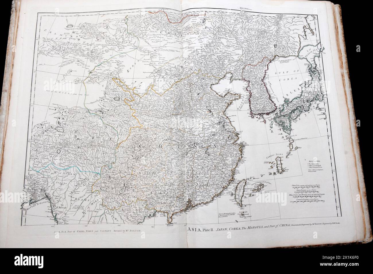 Old map of Asia Stock Photo - Alamy