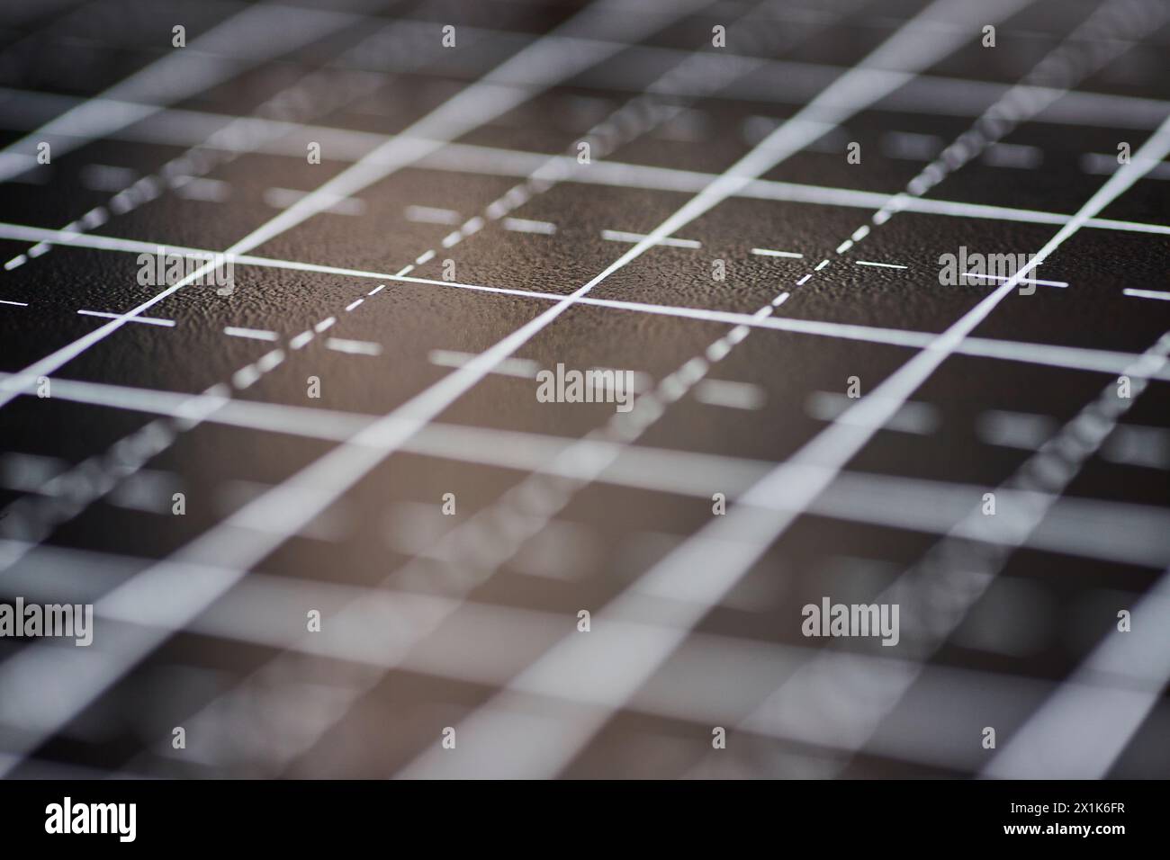 Asphalt Texture and White Line Markings, Shallow Depth of Field Stock ...
