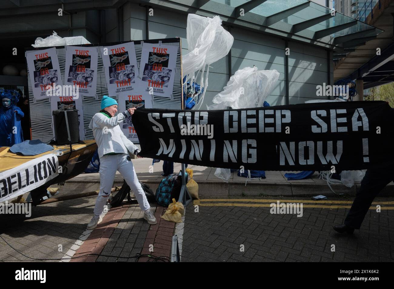 Ocean Rebellion (OR) stages a protest concert against a deep sea mining ...