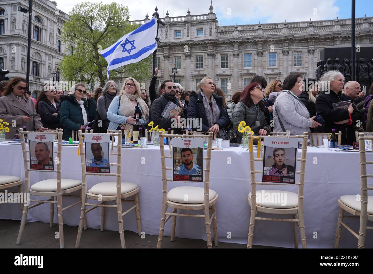The Empty Seder Table installation, an empty dining table set for Seder ...