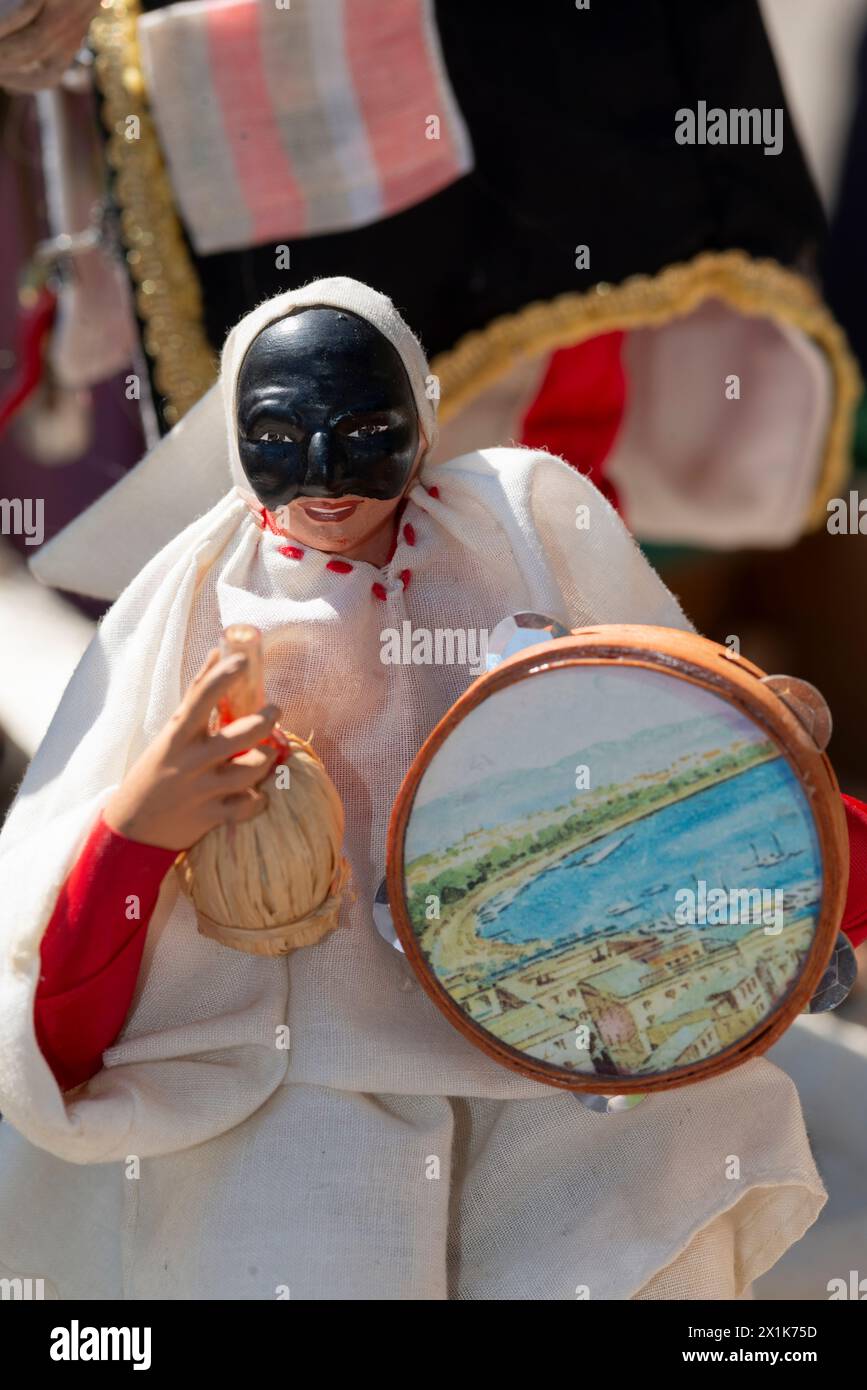 Pulcinella Traditional Neapolitan Mask Singing and Playing the ...