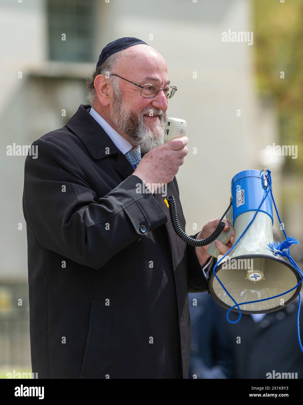 London, UK. 17 April 2024. Chief Rabbi Ephraim Mirvis, Chief Rabbi of ...