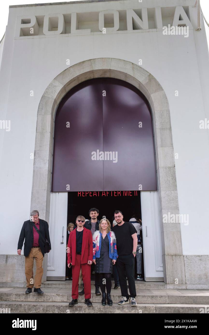 Curator Marta Czyz and Artists Yuriy Biley, Anton Varga, Pavlo Kovach ...
