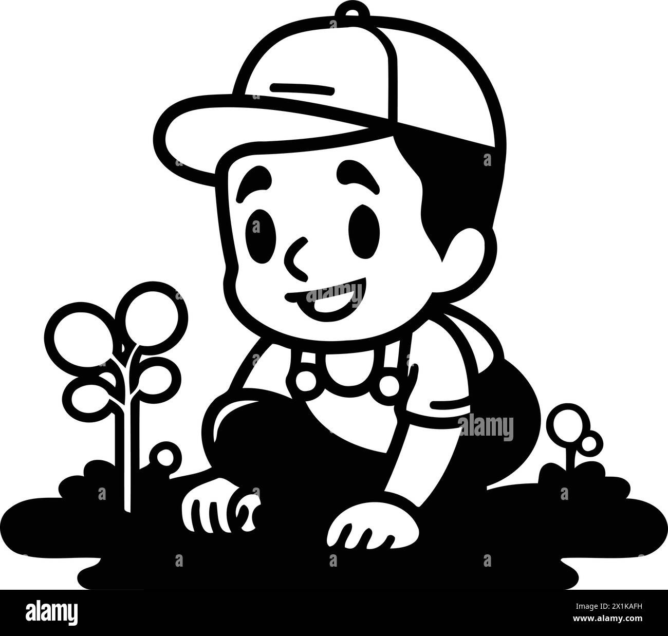 Little seedlings Black and White Stock Photos & Images - Alamy