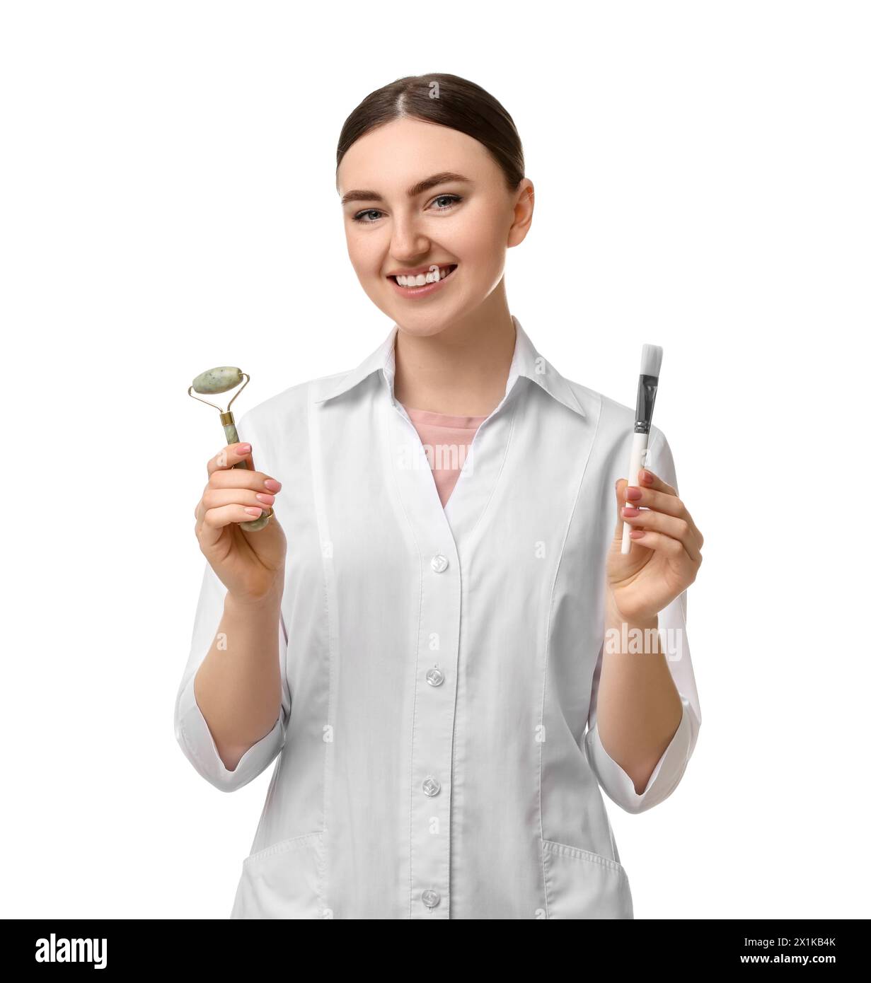 Doctor cosmetologist roller in hi-res stock photography and images - Alamy