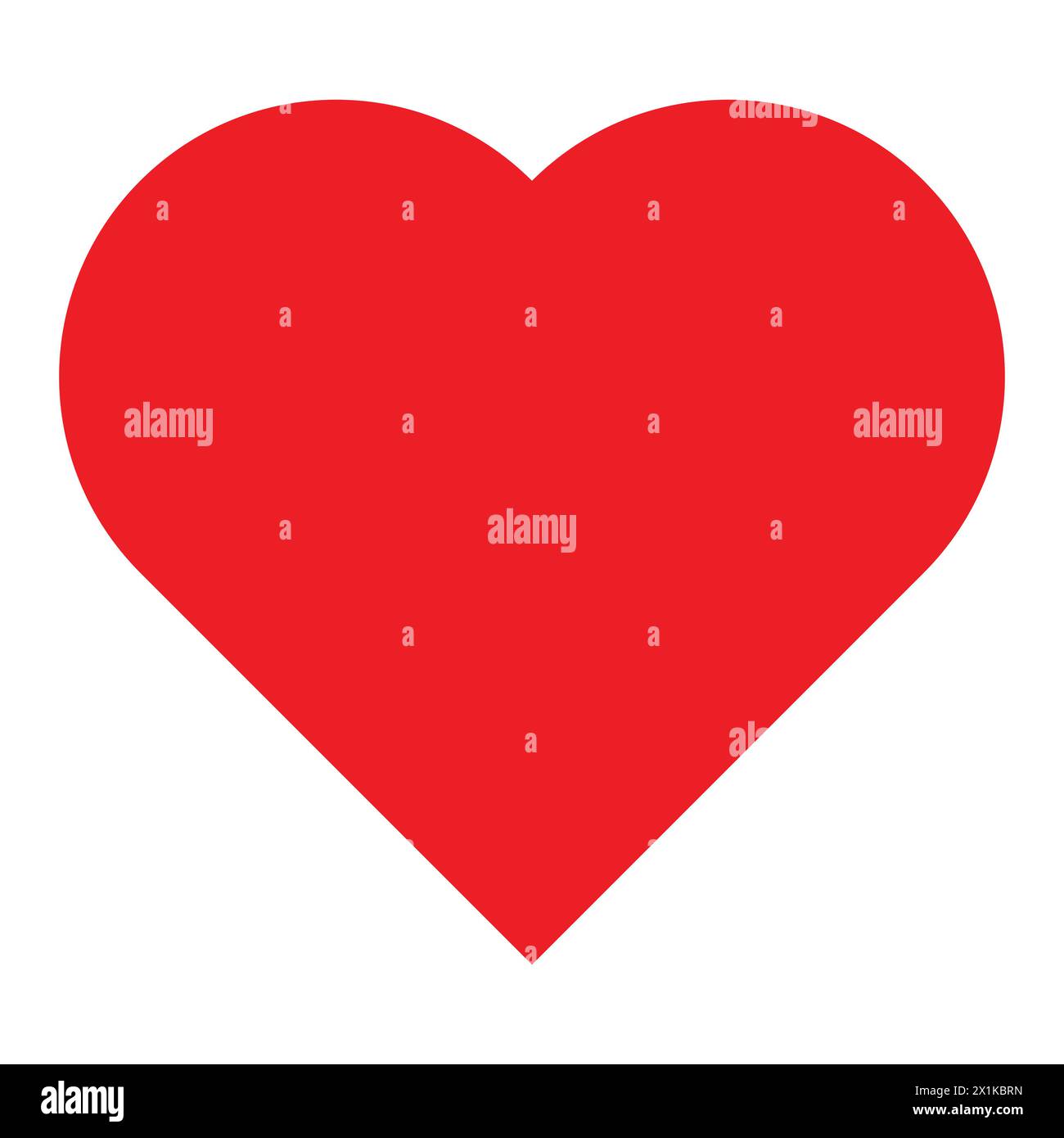 red heart shape symbol, vector illustration Stock Vector Image & Art ...