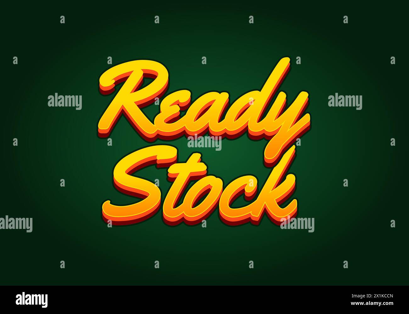 Ready stock. Text effect design in 3D look with eye catching colors ...