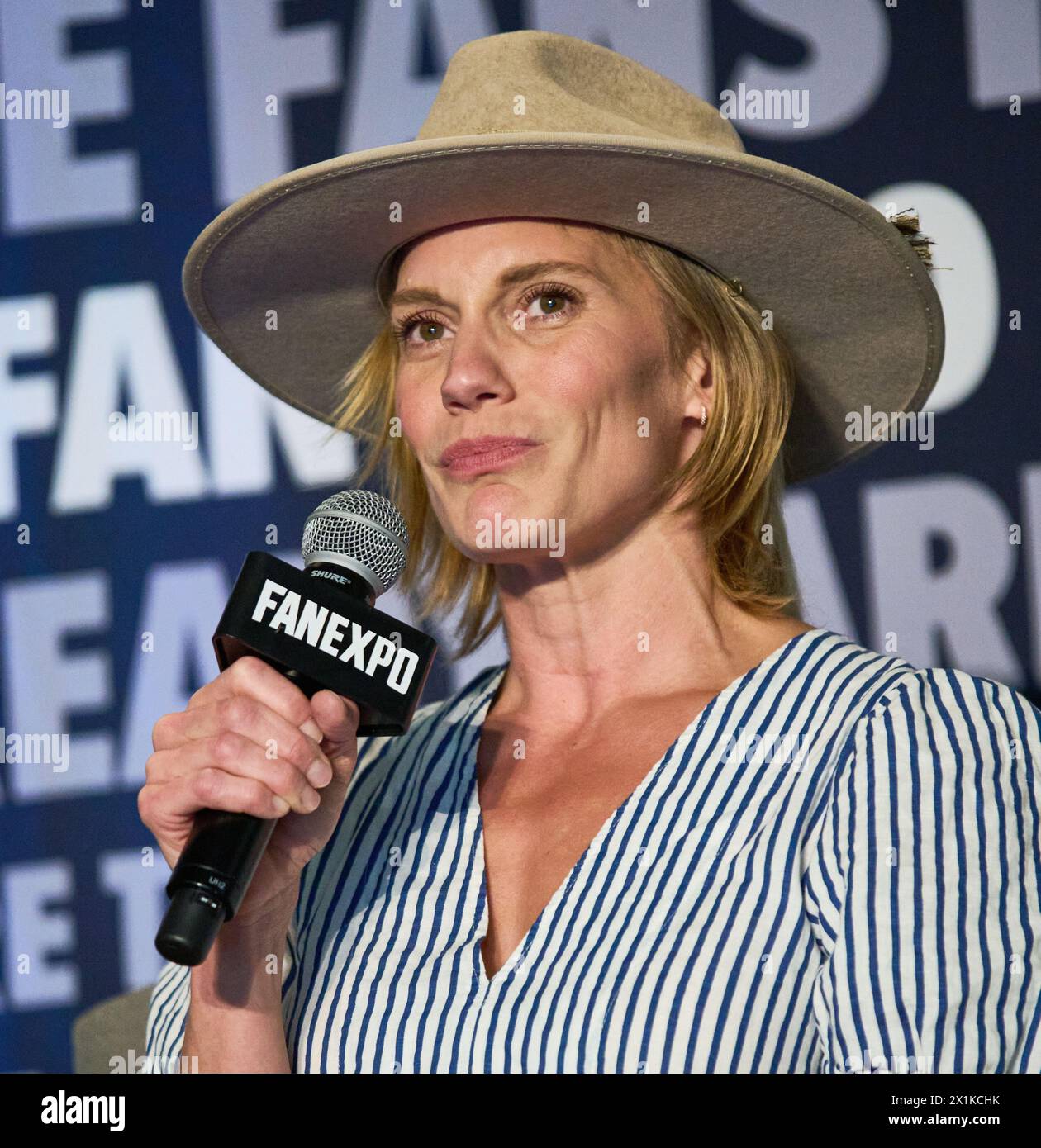 PHILADELPHIA, PA, USA - JUNE 02, 2023: Katee Sackhoff Q&A at FAN EXPO ...