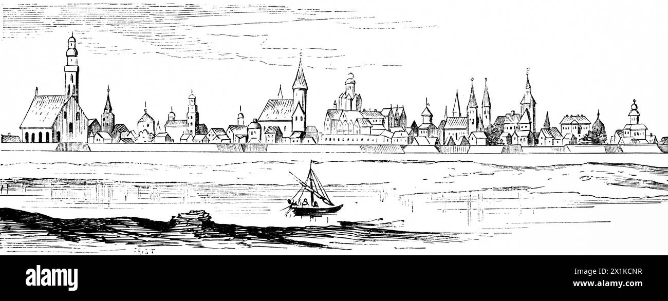 Berlin at the beginning of the 17th century, Brandenburg, Prussia ...