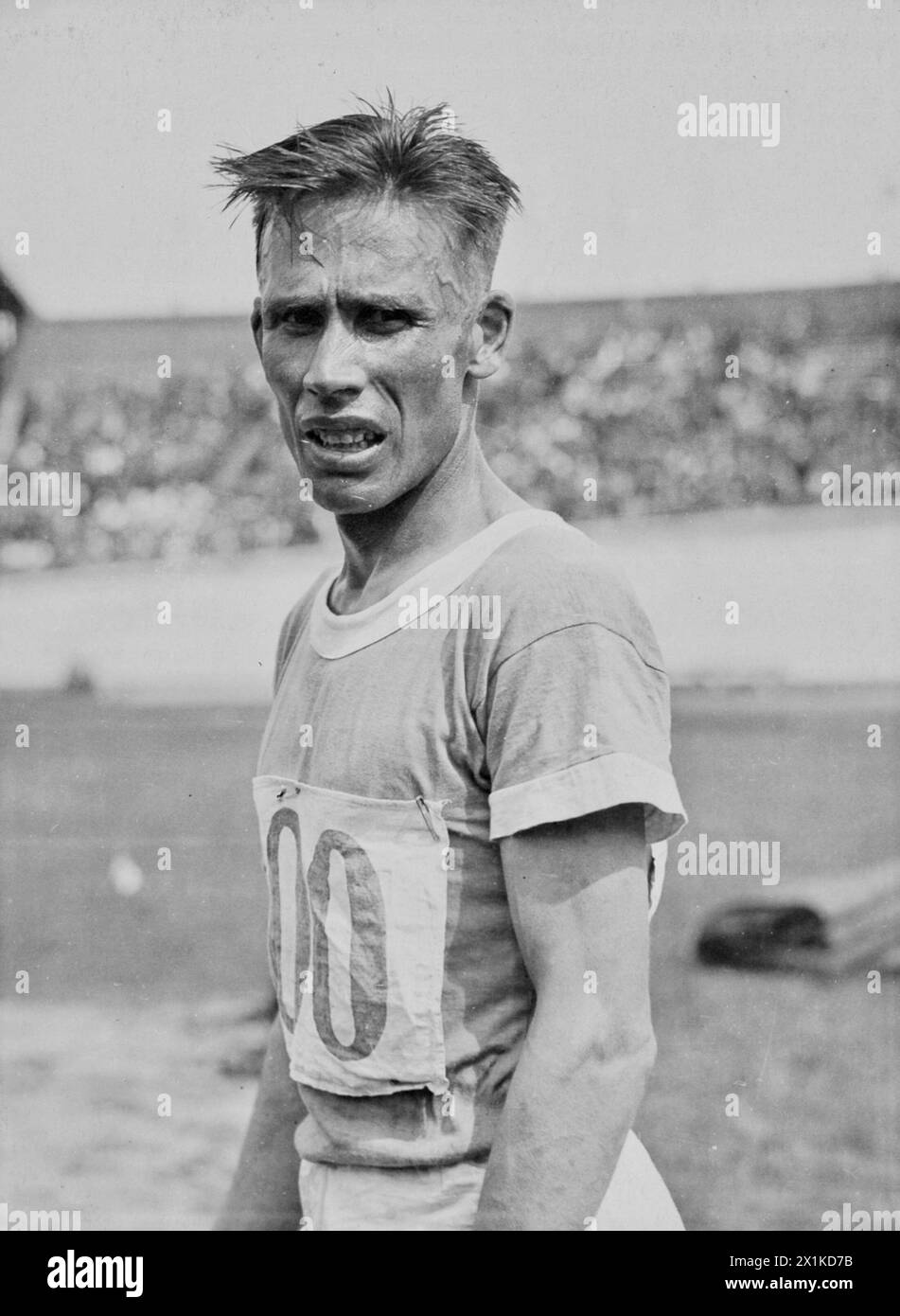 Ville Ritola, winner of the 5000metres at the Amsterdam Olympic Games ...